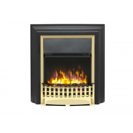 Domestic Appliances Belfast | Dimplex Kingsley Deluxe Black / Brass ...