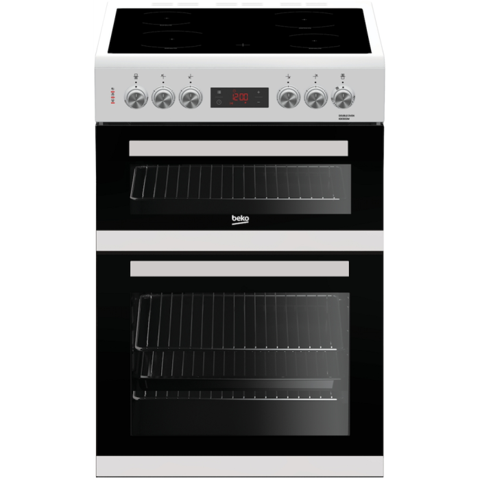 Domestic Appliances Belfast Beko KDC653W 60cm Double Oven Electric Cooker White Top Quality Great Prices E H Services Ltd